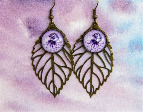 Boucles Doreilles Passiflore Feuille Lucidaelle And Lassalle