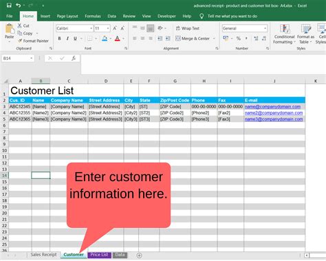 Advanced Receipt Template Excel Google Sheets Convertible Etsy