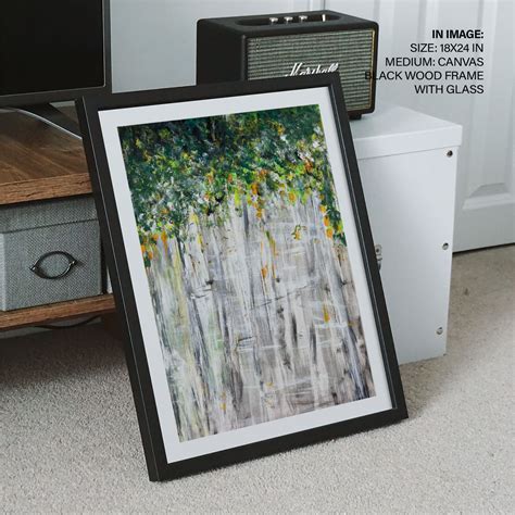 Wall Art Abstract Grass Brushstroke Contemporary Painting Small To