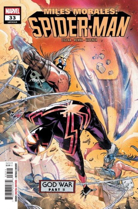 Miles Morales Spider Man 2nd Series 33 Vf Marvel Comic Book