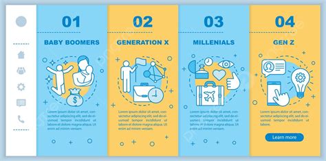 Responsive Onboarding Template For Mobile Web With Linear Illustrations Vector Layout