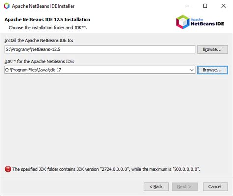 Netbeans Installing Neteans Problem With Version Of Jdk Stack Overflow