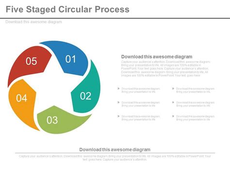 Circular Process Flow Diagram Six Steps Slidemodel Vrogue