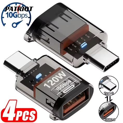120w Usb 3 2 到 Type C 適配器 公對母連接器 10gbps 數據傳輸轉換器 通用手機平板 蝦皮購物