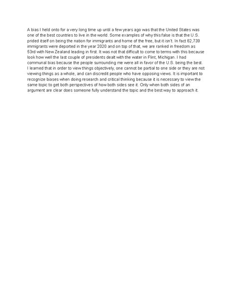 2 2 Bias And Assumption A Bias I Held Onto For A Very Long Time Up