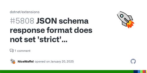 Json Schema Response Format Does Not Set Strict Parameter For Openai