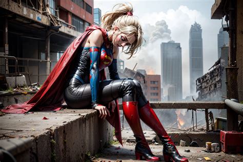 Supergirl Defeated by DewaltAI on DeviantArt