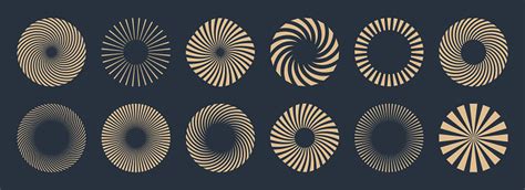 빈티지 선버스트 컬렉션 황금 빛빛을 파열 불꽃놀이 로고 타입 또는 글자 디자인 요소 방사형 일몰 광선 벡터 일러스트레이션 개체 그룹에 대한 스톡 벡터 아트 및 기타 이미지