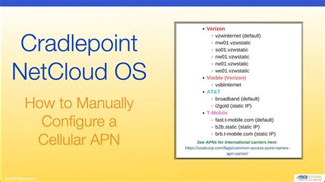 Cradlepoint Netcloud Os How To Manually Configure A Cellular Apn