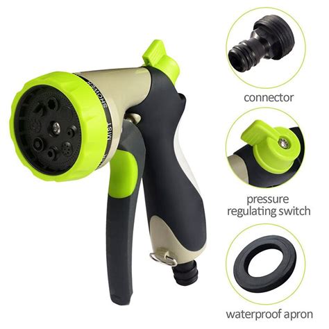 Badu Bg Градински водни пистолети дюза за пръскане с маркуч пръскачка с тежка дюза