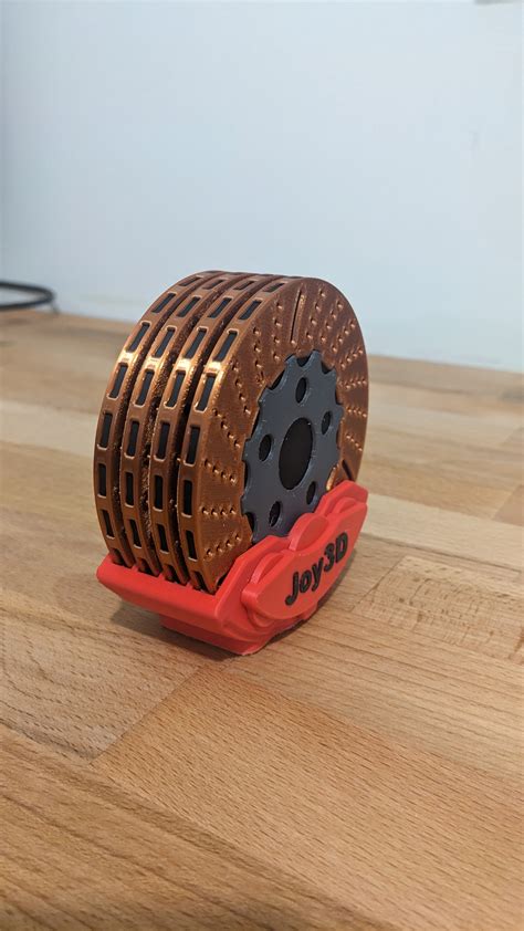 Brake Disc Coaster Set By Joy3dmakes Download Free Stl Model