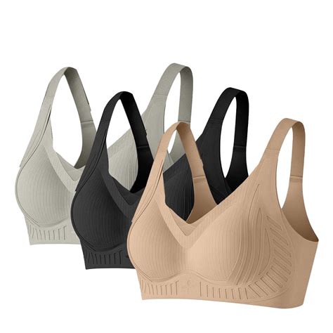 Guluxicc No Underwire Bras For Women With Adjustable Straps Wireless