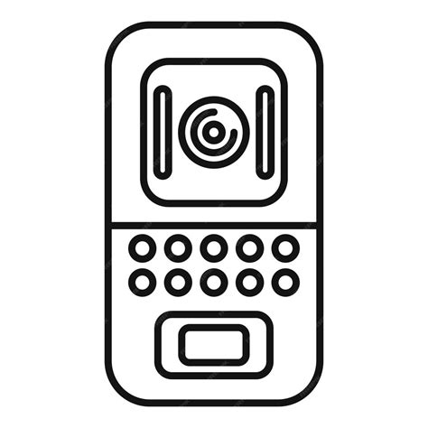 Premium Vector Intercom Device Showing Security System Icon Premium Vector Intercom Device Showing Security System Icon