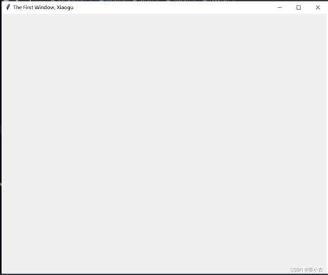 使用tkinter开发gui程序1 建立窗口windowmainloop Csdn博客