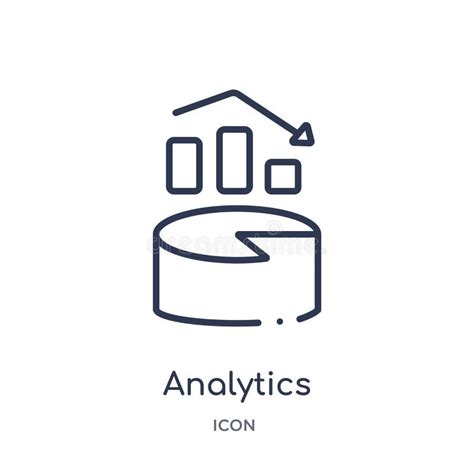 Linear Analytics Icon From Digital Economy Outline Collection Thin