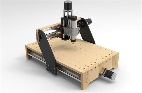 Diy Cnc Milling Machine 3d Model Files Dxf Step Electrical Plans Plywood Metal Etsy