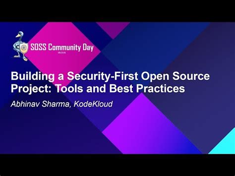 Free Video Building A Security First Open Source Project Tools And Best Practices From Openssf