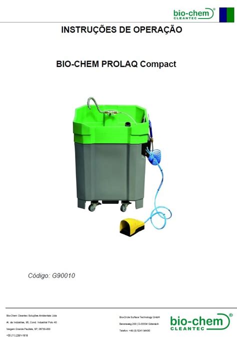 Manuais Bio Chem Cleantec Making Green Work
