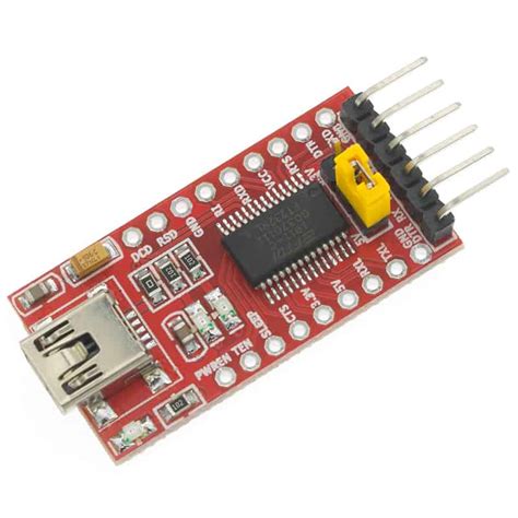FTDI Compatible USB To Serial Adapter Board With Mini USB