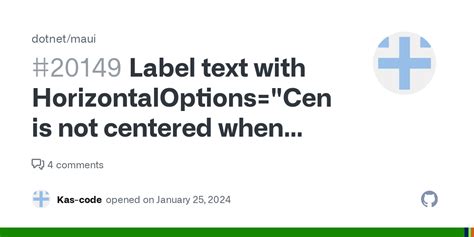 Label Text With Horizontaloptionscenter Is Not Centered When