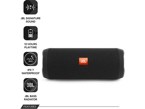 JBL Flip 4 Waterproof Portable Bluetooth Speaker