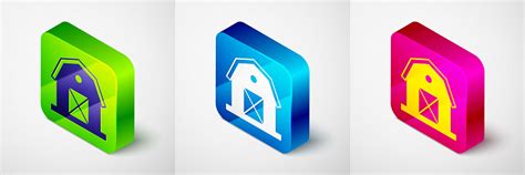 회색 배경에 격리 된 등색 팜 하우스 아이콘 정사각형 버튼입니다 벡터 3차원 형태에 대한 스톡 벡터 아트 및 기타 이미지 3차원 형태 개념 건축하기 Istock