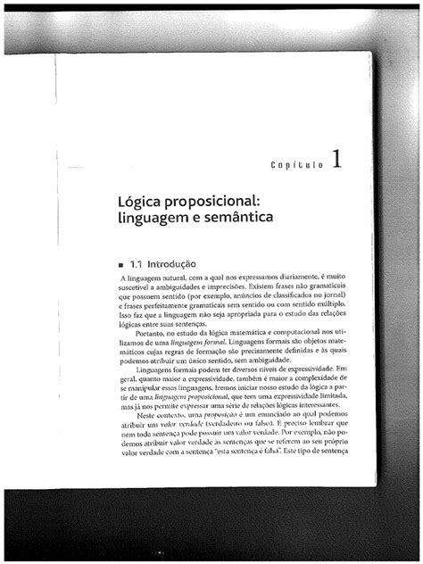 Lógica Para Computação Pdf
