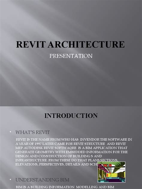 revit architecture pdf