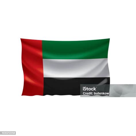 아랍 에미리트 연방 플래그 흰색 배경 벡터 일러스트 레이 션 0명에 대한 스톡 벡터 아트 및 기타 이미지 0명 3차원 형태
