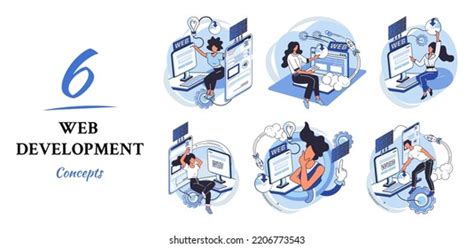 Digital Communication Formats Metaphor Content Online Stock Vector