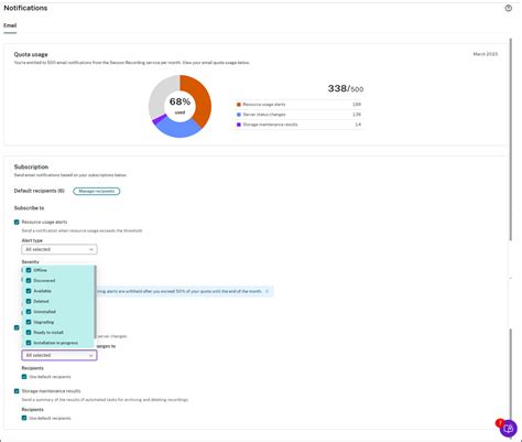 Notifications Session Recording Service Notifications Session Recording Service