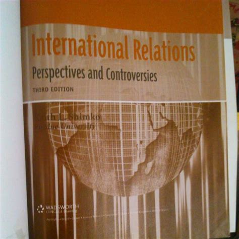 Ps2237 Intro To Ir Textbook International Relations Perspectives And Controversies Hobbies