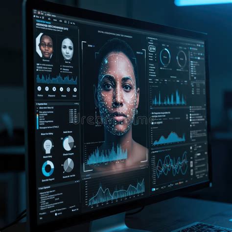 Facial Recognition Technology With Interface And Data Analysis On A