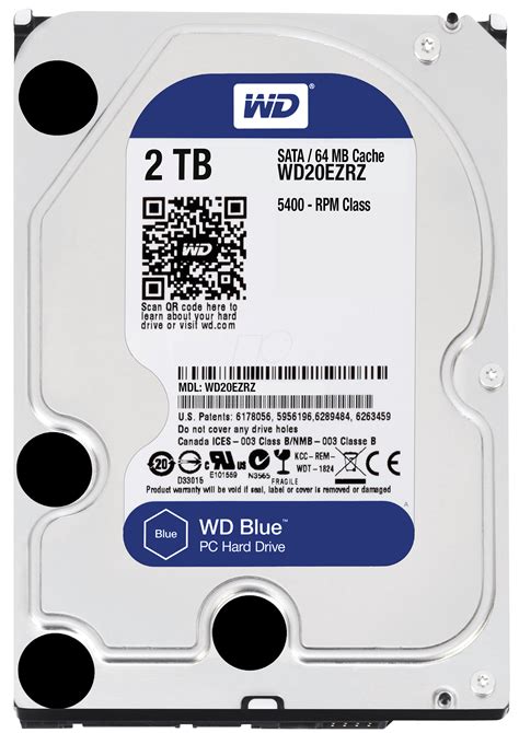 WD20EZRZ: 2TB Festplatte WD Blue - Desktop bei reichelt elektronik