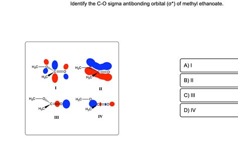 Answered Identify The C O Sigma Antibonding… Bartleby