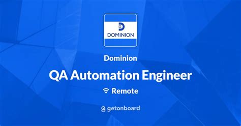 Qa Automation Engineer At Coderland By Dominion Remote Work From Home Get On Board