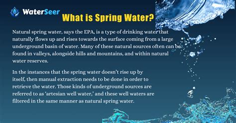Spring Water Vs Purified Water Know The Differences WaterSeer Org