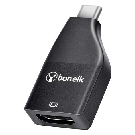 Bonelk USB C Male To Female K Hz HDMI Compact Adapter For TV Monitor Black BIG W
