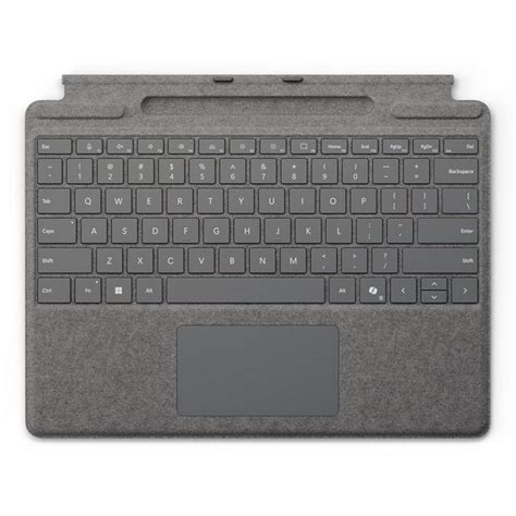 Microsoft Teclado Para Surface Pro Con Almacenamiento De Lápiz Español Qwerty Platino
