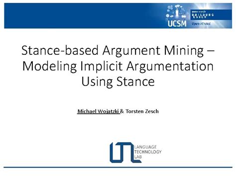 Stancebased Argument Mining Modeling Implicit Argumentation Using Stance
