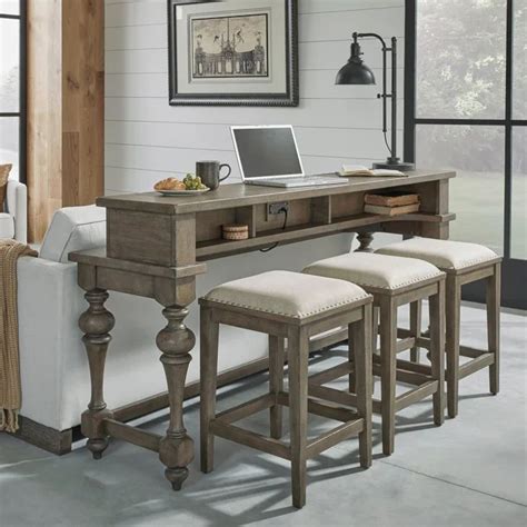4 Piece Transitional Occasional Set With Open Storage Living Room