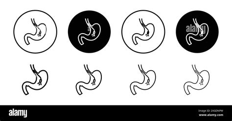 Endoscopy Icon Vector Logo Set Collection For Web App Ui Stock Vector