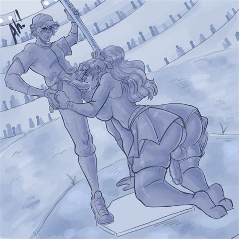 Rule 34 1boy 1futa Anus Ass Backsack Balls Baseball Cap Baseball