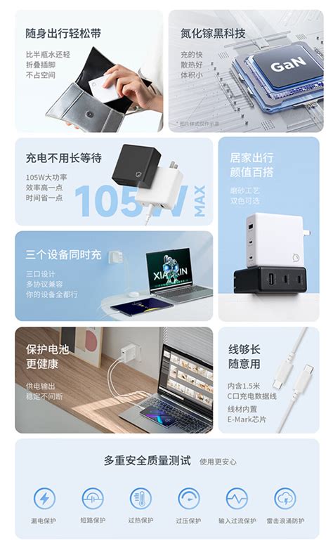 Lenovo Xiaoxin W Three Port Gan Charging Adapter Is Available For Purchase Gizmochina
