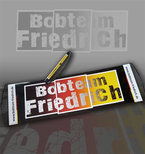 Hand Scroll Banner Offizieller Fanshop Bobteam Friedrich