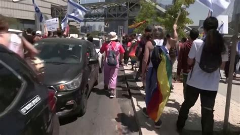National Post Israeli Protesters Block Tel Aviv Highway