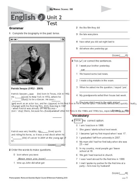 unit 2 test 2 grammar pdf