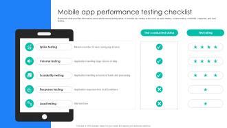 Mobile App Performance Testing Checklist Mobile App Development Ppt Template PPT Template