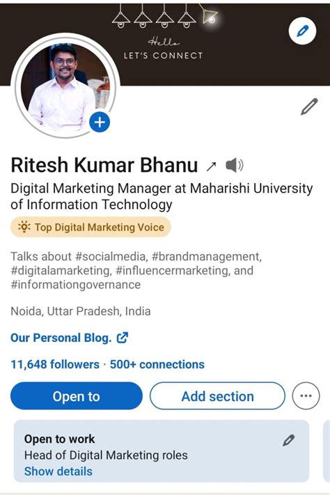 ritesh kumar bhanu on linkedin topvoice linkedinrecognition