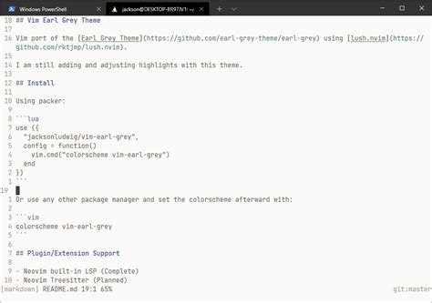GitHub Jacksonludwig Vim Earl Grey Vim Port Of The Earl Grey Theme A Gentle Color Scheme